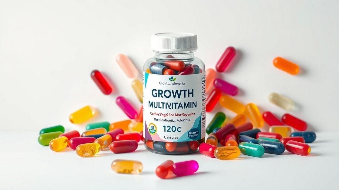 MULTIVITAMÍNICO GROWTH Supplements - 120 Cápsulas
